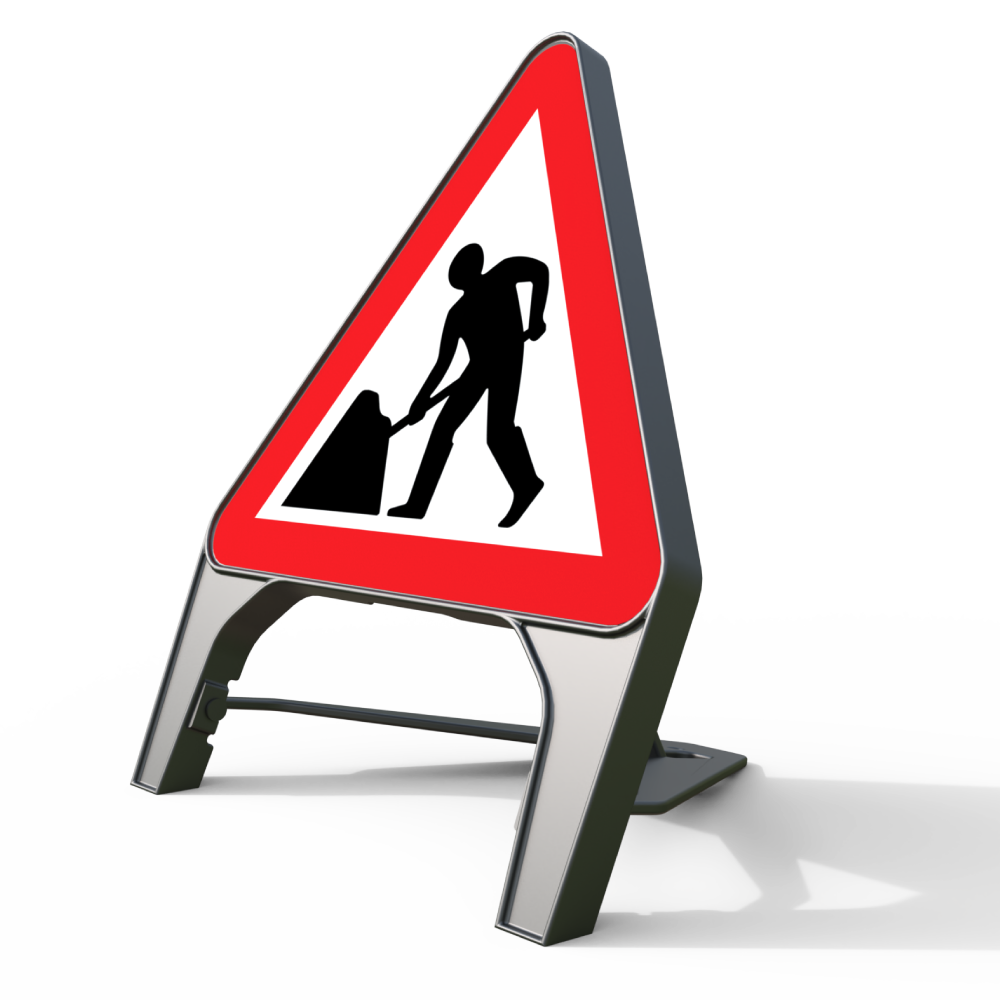 Men at Work Q-Sign | 750mm Triangle