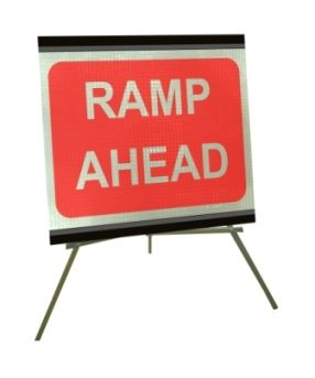 Ramp Ahead Q-Sign | 1050x750mm Rectangle