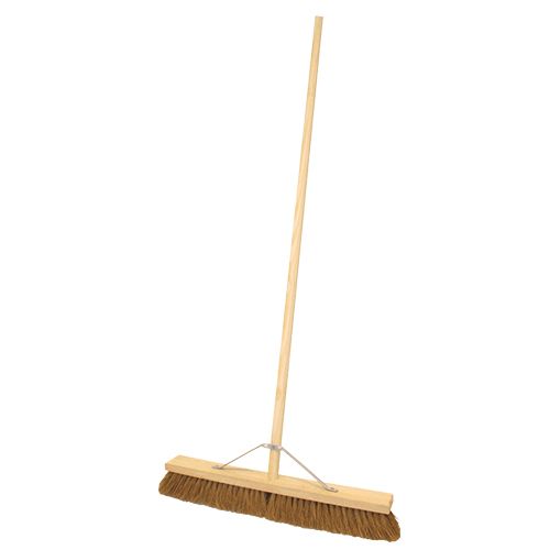 12" Coco (soft) Broom c/w Handle & Stay