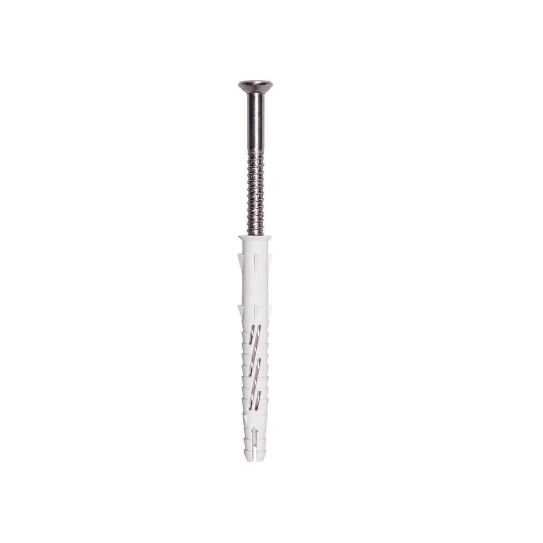 Stainless Steel Countersunk Nylon Frame Anchor - 8mm x 10mm - Box of 100