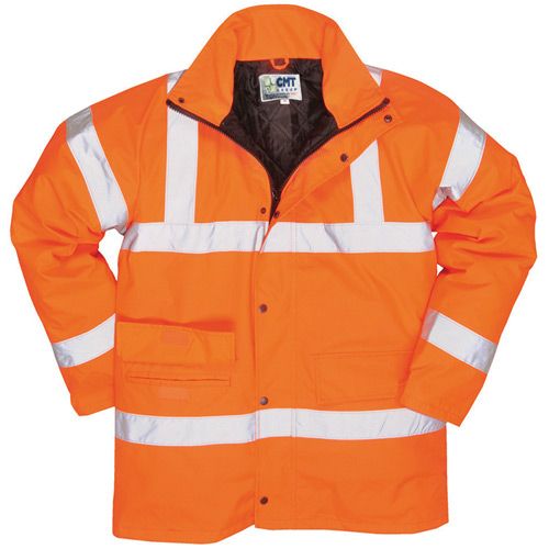 Padded Hi-Vis Site Jacket PPE – Orange | CMT Group