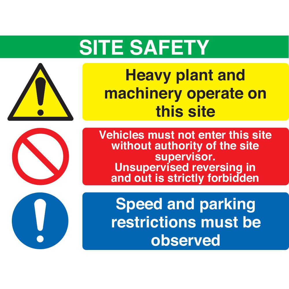 Site Safety Board - 3 Point - PVC | CMT Group