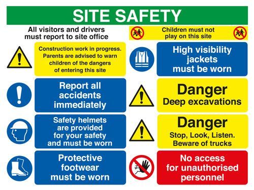 Site Safety Board - 10 Point - Option A - PVC | CMT Group