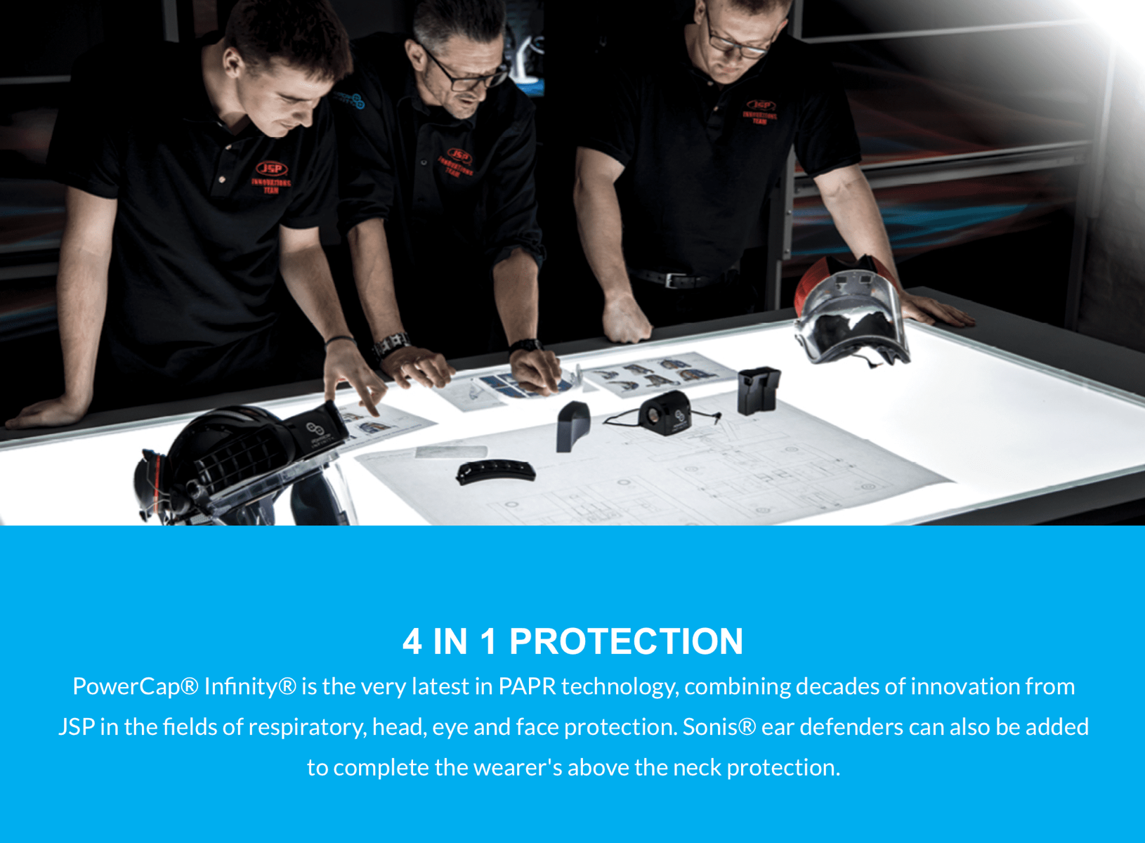 Powercap Infinity Powered Air - Black Helmet | CMT Group