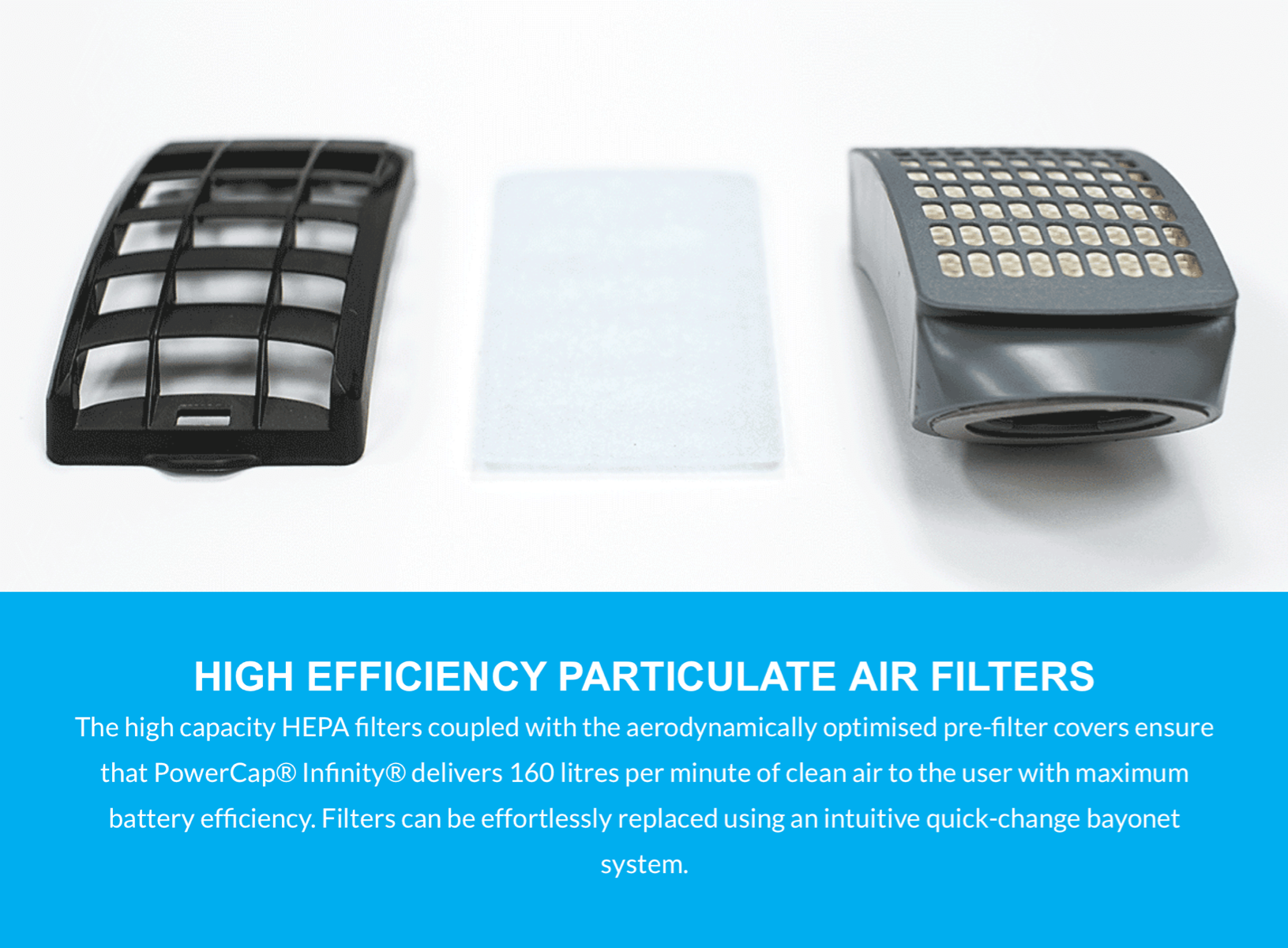 Powercap Infinity Powered Air - Black Helmet | CMT Group