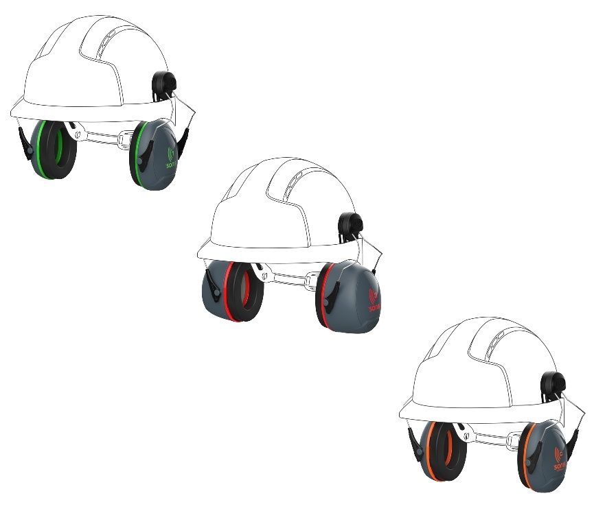 Sonis Low-High Performance Ear Defenders Helmet Mounted | CMT Group