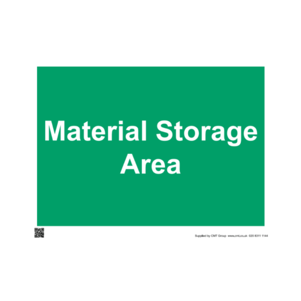Site Sign - 6mm Correx - 594x841mm - Material Storage Area