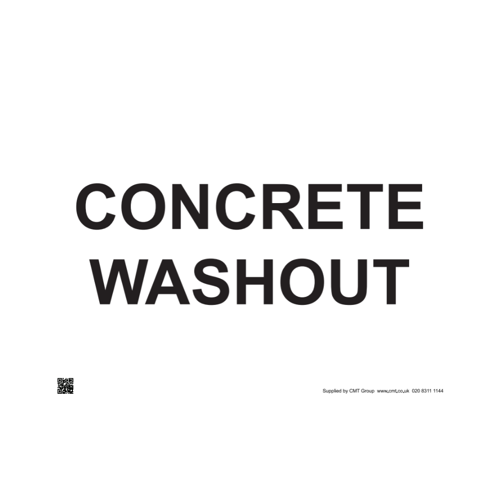 Site Sign - 3mm Correx - 297x420mm (A3) - Concrete Washout