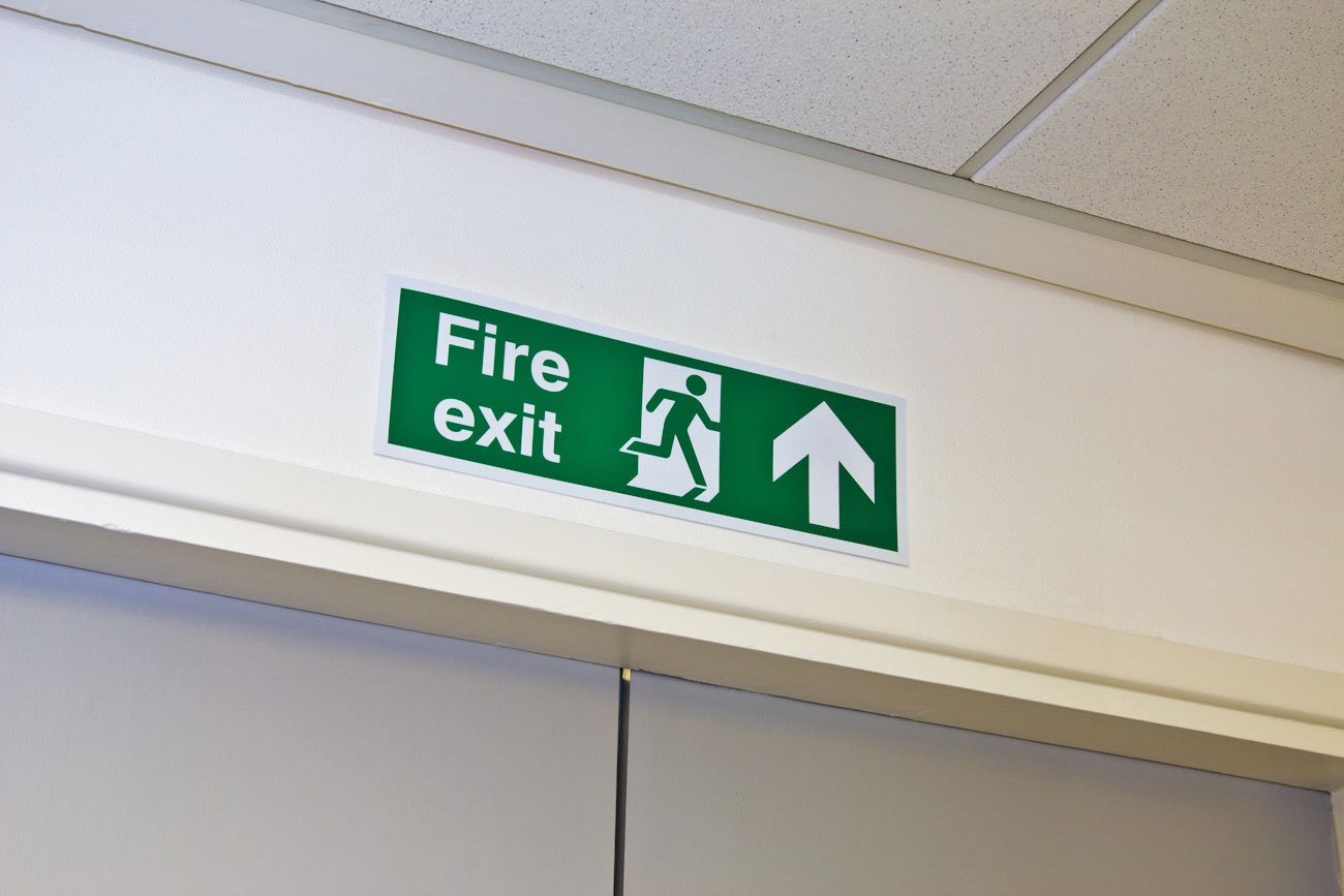 Fire Safety Signs - Fire Exit Direction Arrows
