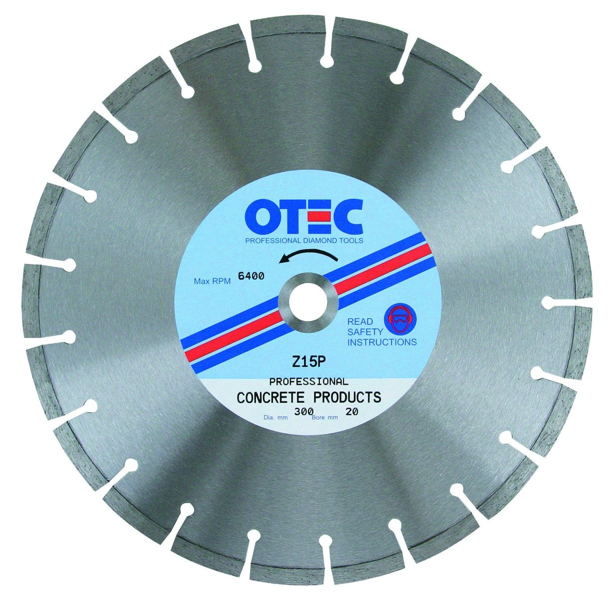Concrete Cutting Diamond Blade – Professional – 12mm/10mm Segment ...