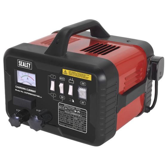 12V/24V heavy duty battery charger with 140A engine starter for cars ...
