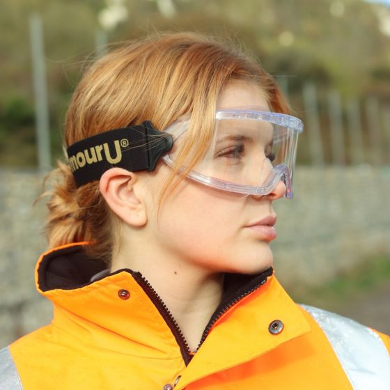 armourU Matterhorn Panoramic Safety Goggles – Tilt-Hinge Fit – Anti ...