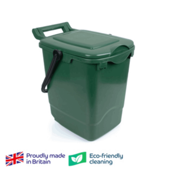 Food Waste Caddy Bin Green - 23 Litre Capacity