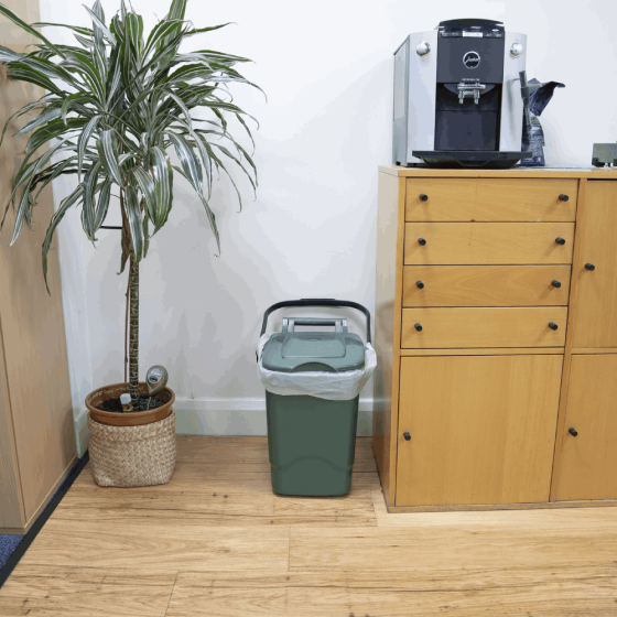 Food Waste Caddy Bin Green - 23 Litre Capacity