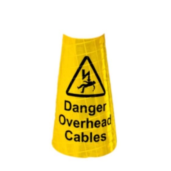 Danger Overhead Cables Cone Sleeve 750mm | CMT Group UK