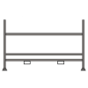 Police Barrier Gate Stillage - L 2072mm x W 1007mm x H 1253mm - 50kg
