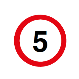 5mph Speed Limit Sign - PVC| CMT Group