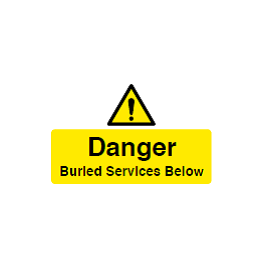 Danger Buried Services Below Sign - PVC | CMT Group