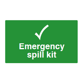 Emergency Spill Kit Safety Sign - PVC| CMT Group