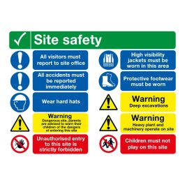 Site Safety Board - Rigid - PVC | CMT Group