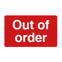 Out of Order Sign - PVC | CMT Group