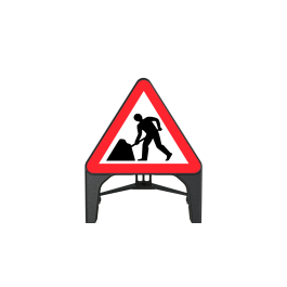 Men at Work Q-Sign | 750mm Triangle
