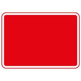 Metal Blank Plate Red 600 x 450mm