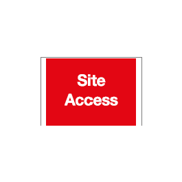 Site Access Sign - PVC | CMT Group