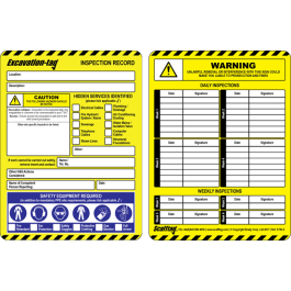 Excavation Tag Kit - 10 Holders, 10 Inserts, 1 Pen